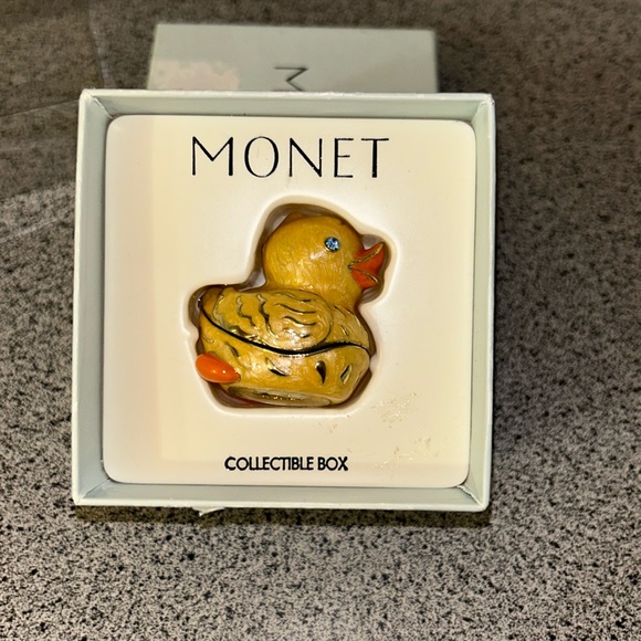 Monet | Accents | Nwt Monet Yellow Ducky Collectible Enamel Keepsake ...